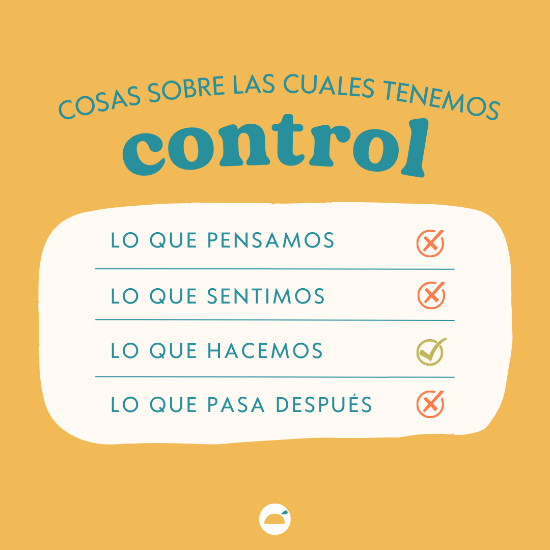 ¿Sobre qué cosas tenemos control? – Proyecto Hábitos